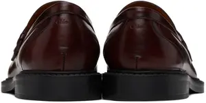 Chloé Burgundy Marcie Loafers