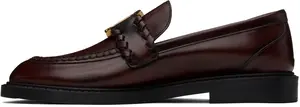 Chloé Burgundy Marcie Loafers