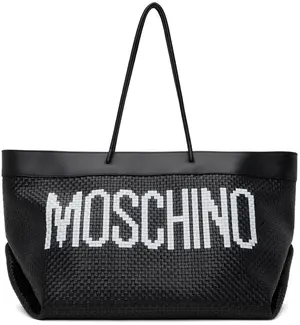 Moschino Calfskin Braided Tote