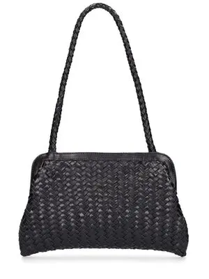 BEMBIEN Le Sac Woven Leather Shoulder Bag - Black