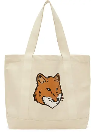 Maison Kitsuné Fox Head Tote
