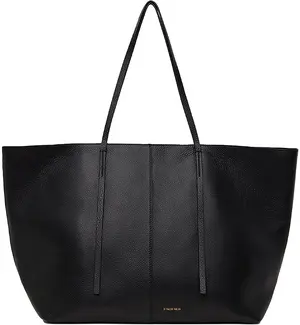 BY MALENE BIRGER Grained Leather Tote