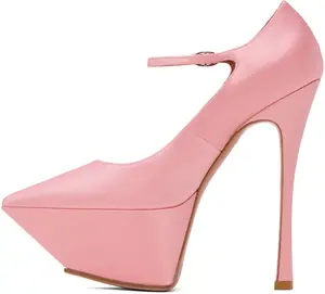 Amina Muaddi Pink Yigit Pumps