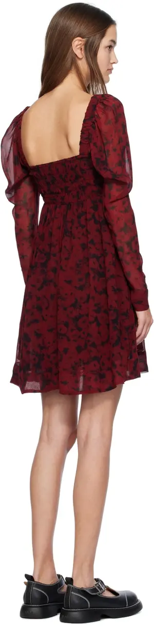 GANNI Printed Mini Dress