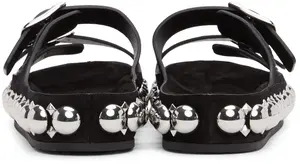 Alaïa Black Bombe Flat Sandals