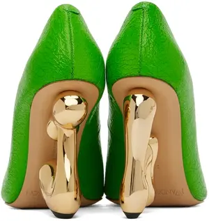 JW Anderson Cracked Calfskin Bubble Heels