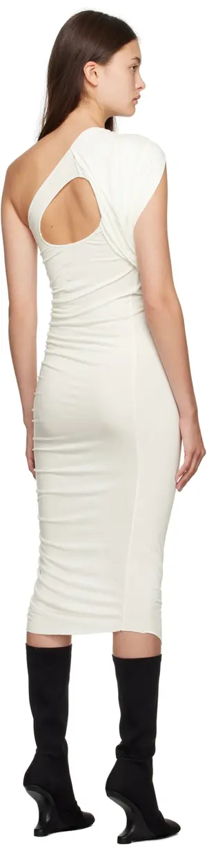 Rick Owens Off-white Amira Midi Dress