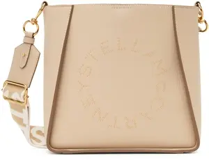 Stella McCartney Logo Studded Shoulder Bag
