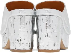 Chloé Silver Oli Platform Heeled Sandals