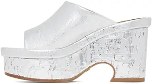 Chloé Silver Oli Platform Heeled Sandals