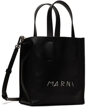Marni Black Museo Soft Mini Tote
