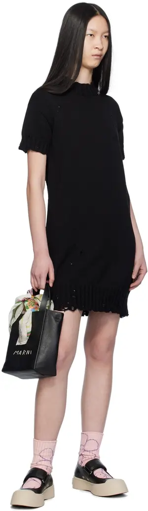 Marni Black Museo Soft Mini Tote
