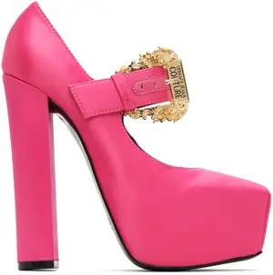 Versace Pink Hurley Platform Heels