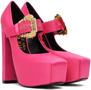 Versace Pink Hurley Platform Heels