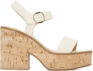Gabriela Hearst Gabriela Hearst Off-White Sardis Wedge Sandals Crm Cream