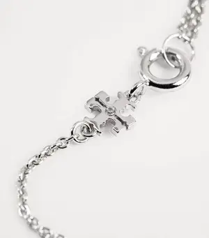 Tory Burch Miller Pavé Pendant Necklace - Silver