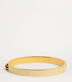 Tory Burch Double T Monogram Hinge Bangle