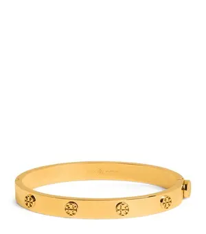 Tory Burch Miller Stud Hinge Bangle - Gold