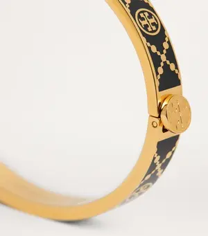 Tory Burch Double T Monogram Hinge Bangle