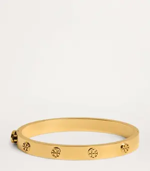 Tory Burch Miller Stud Hinge Bangle - Gold