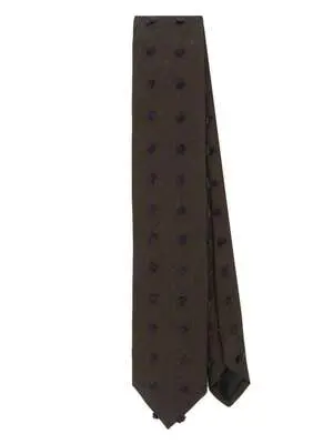 LANVIN 3d-detailed Twill Neck Tie
