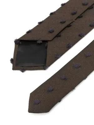 LANVIN 3d-detailed Twill Neck Tie