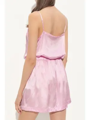 Balenciaga Monogram-jacquard Slip Dress