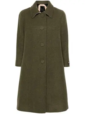 N°21 Single-breasted Felted Coat