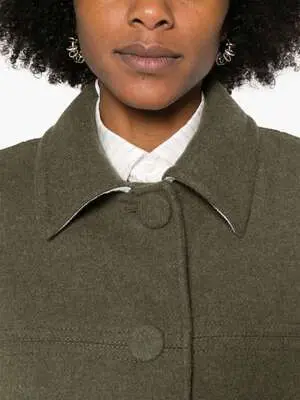 N°21 Single-breasted Felted Coat