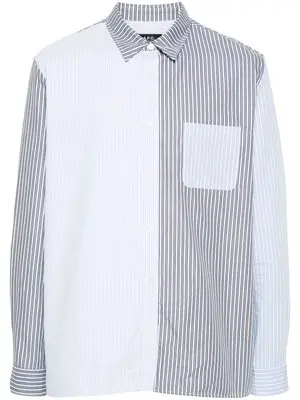 A.p.c. Patchwork Striped Shirt
