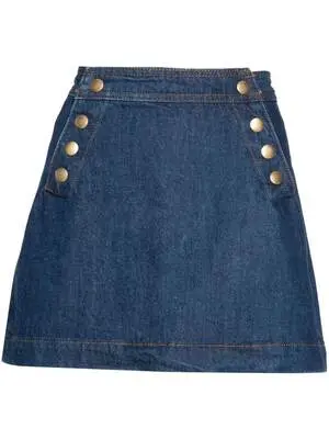 FRAME Sailor Denim Mini Skirt