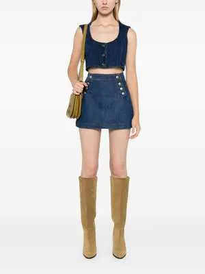 FRAME Sailor Denim Mini Skirt