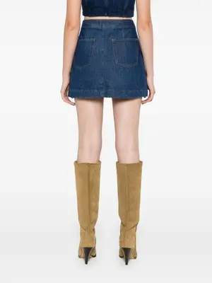 FRAME Sailor Denim Mini Skirt