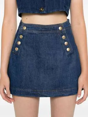 FRAME Sailor Denim Mini Skirt