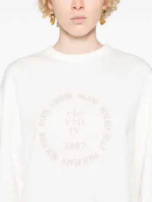 Eleventy Logo-print Cotton Sweatshirt