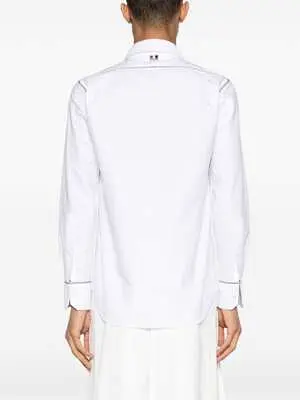 Thom Browne Rwb-trim Cotton Shirt