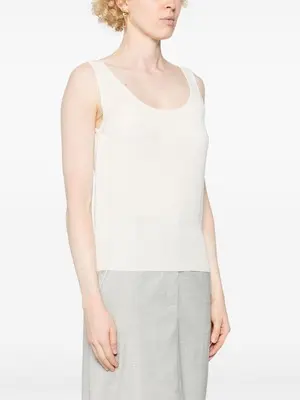 Eleventy Ribbed-knit Tank Top