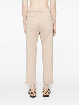 Peserico Cropped Tapered Trousers - Neutrals