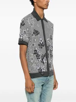 Amiri Floral-jacquard Knitted Shirt