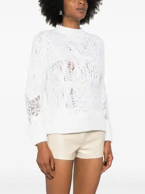 Ermanno Scervino Lace-detail Jumper