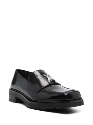Patrizia Pepe Fly-plaque Leather Loafers
