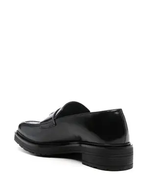 Patrizia Pepe Fly-plaque Leather Loafers