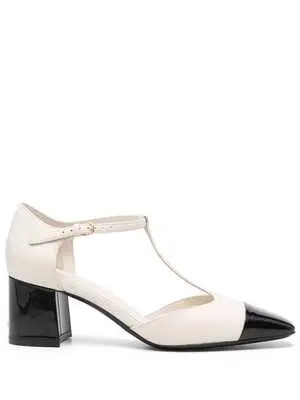 FERRAGAMO T-bar Leather Pumps