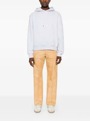 COUNTY OF MILAN Marcelo Burlon Aop Feather Trousers - Neutrals