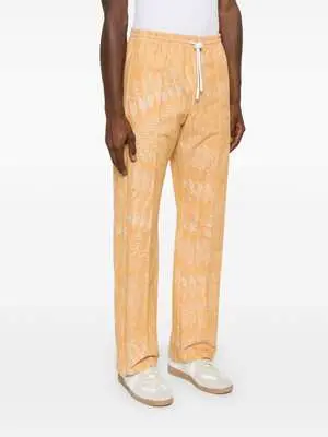 COUNTY OF MILAN Marcelo Burlon Aop Feather Trousers - Neutrals