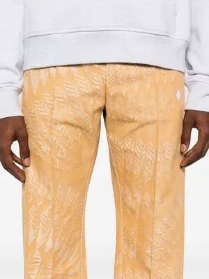 COUNTY OF MILAN Marcelo Burlon Aop Feather Trousers - Neutrals