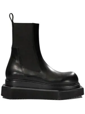 靴 Rick Owens BEATLE TURBO CYCLOPS 40 Rick Owens Beatle Turbo Cyclops Boots - Black | Editorialist