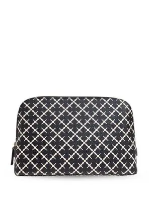 BY MALENE BIRGER Floral Motif Makeup Bag - Black