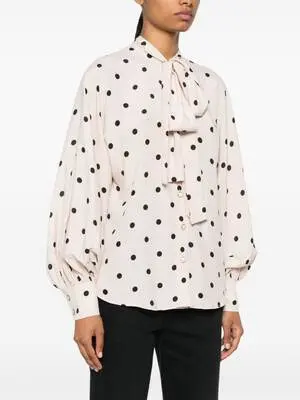 Zimmermann Batwing Polka Dot-print Shirt
