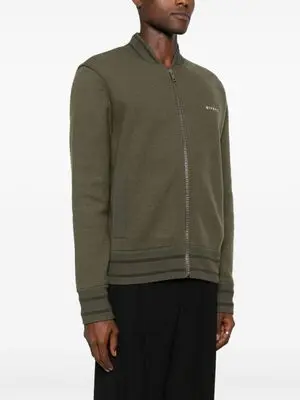 Givenchy 4g-patch Wool Bomber Jacket - Green